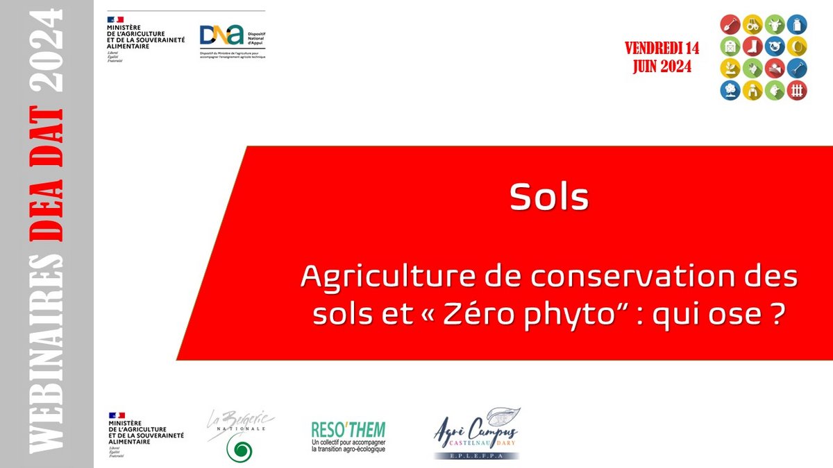 WEBINAIRE DEA DAT : Sols : Agriculture de conservation des sols et ...